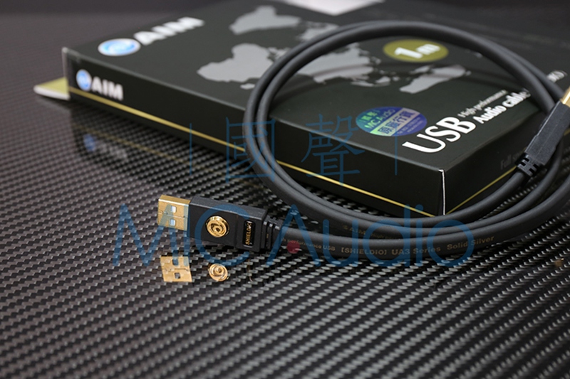 视听发烧网_让外部干扰信号无隙可进：日本AIM 神盾系列UA3旗舰纯银USB线